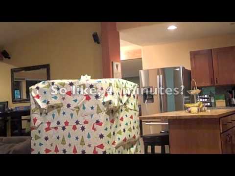 Birthday Surprise - Girl jumps out of box! - YouTube