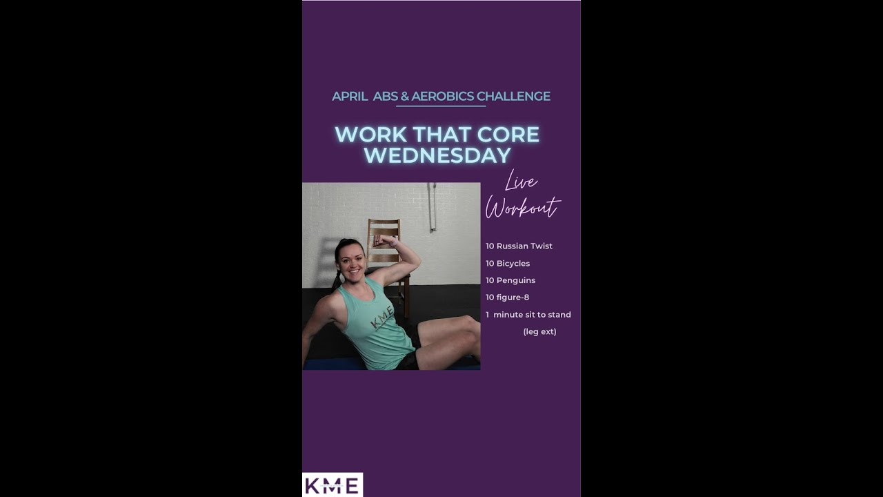 April Fitness Challenge week 3- work that core - YouTube