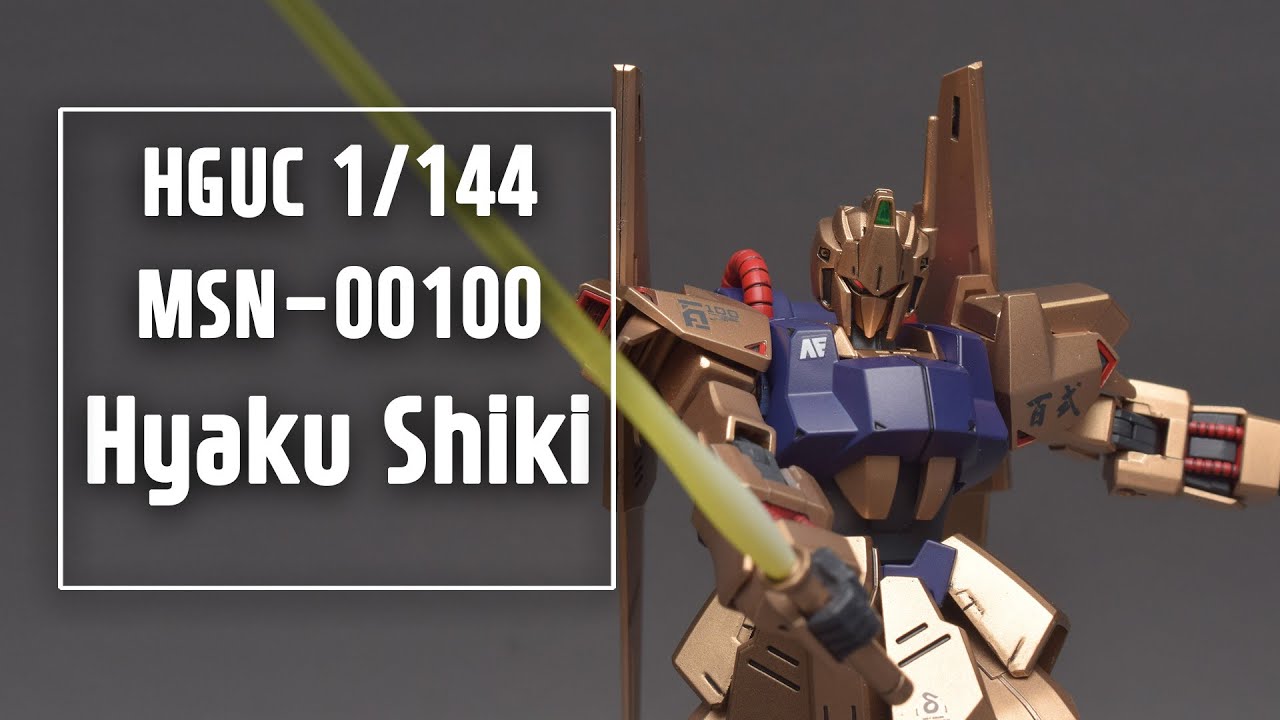 HGUC 1/144 Hyaku Shiki (REVIVE) Fast Build & Painting. - YouTube