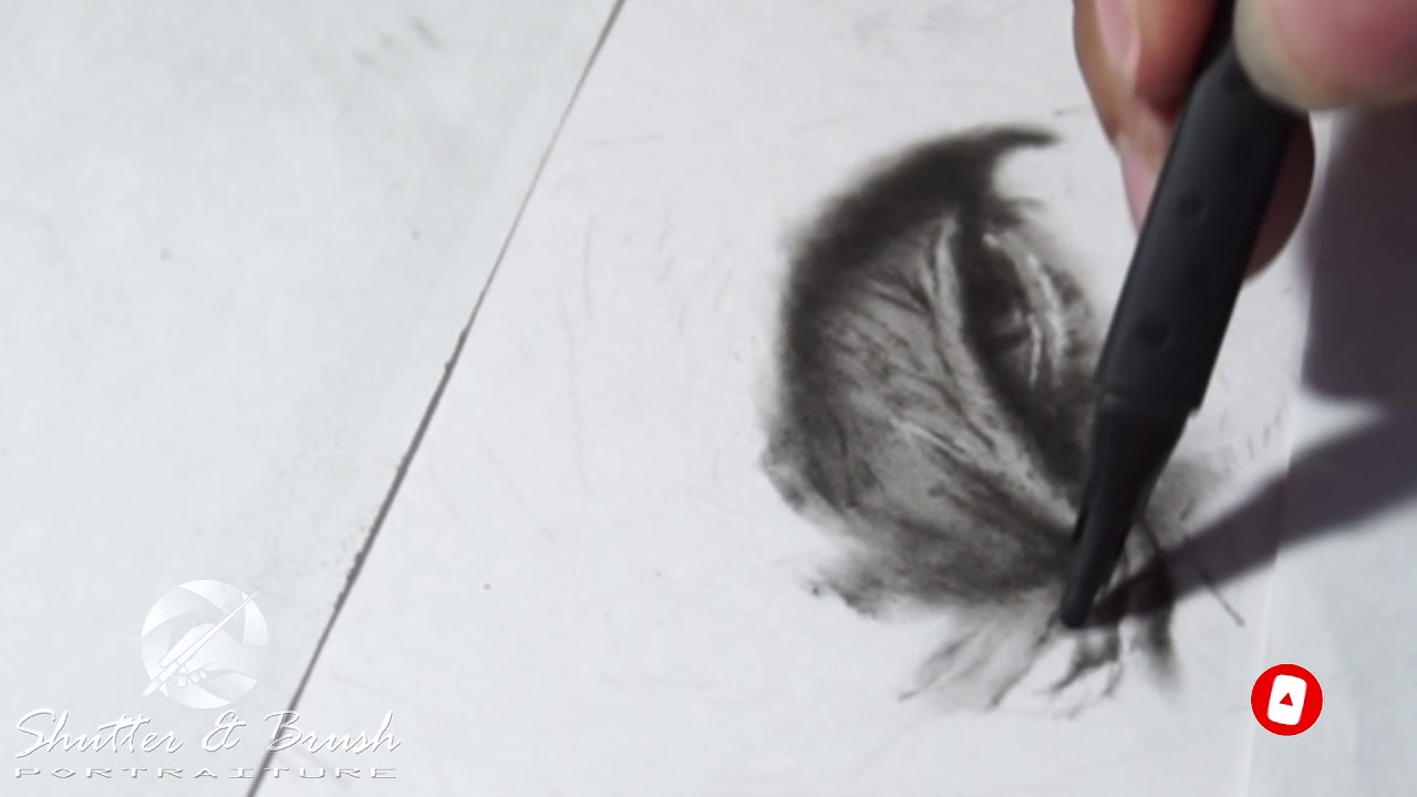 HOW TO DRAW REALISTIC DRAWING - Charcoal portrait tutorial part 1 ...