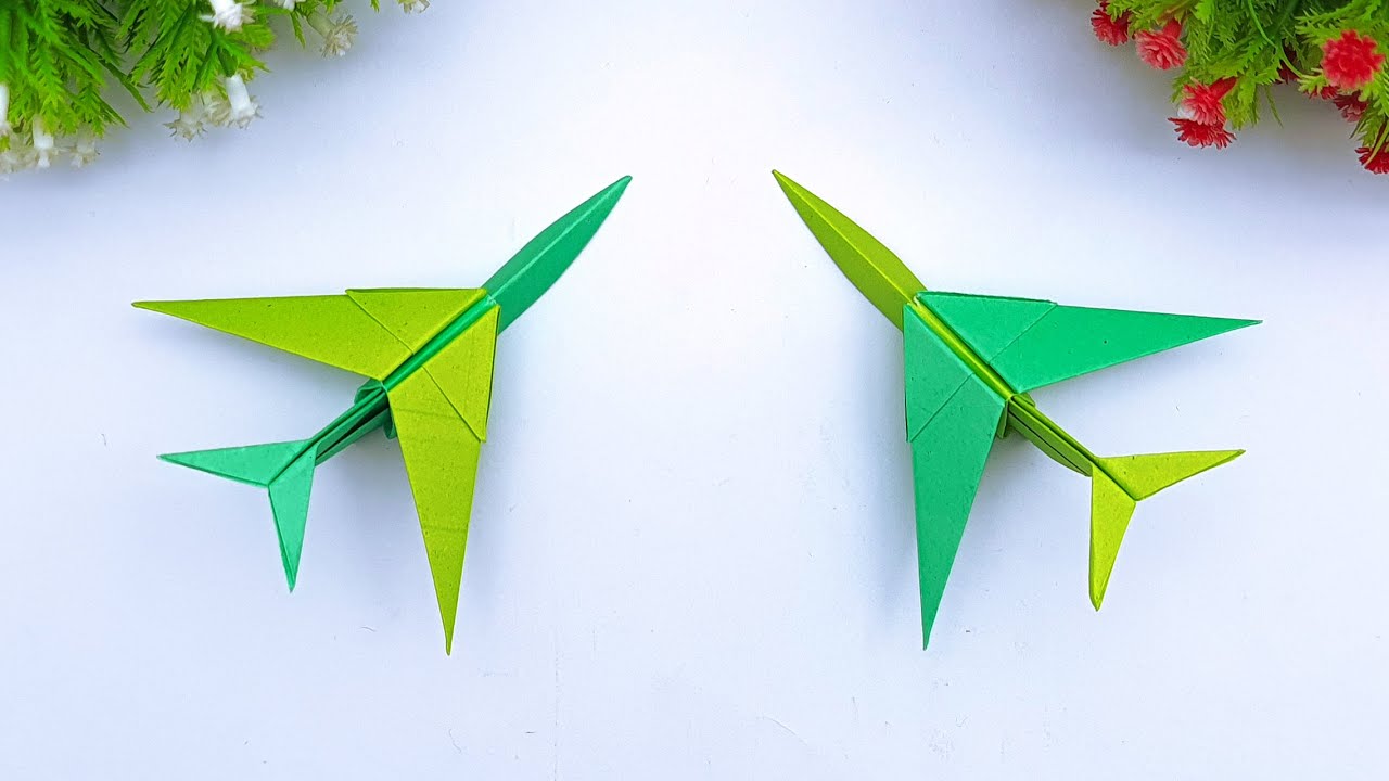 How To Make Easy Paper Mini Toy Plane | Cool Design Origami Jet Plane ...