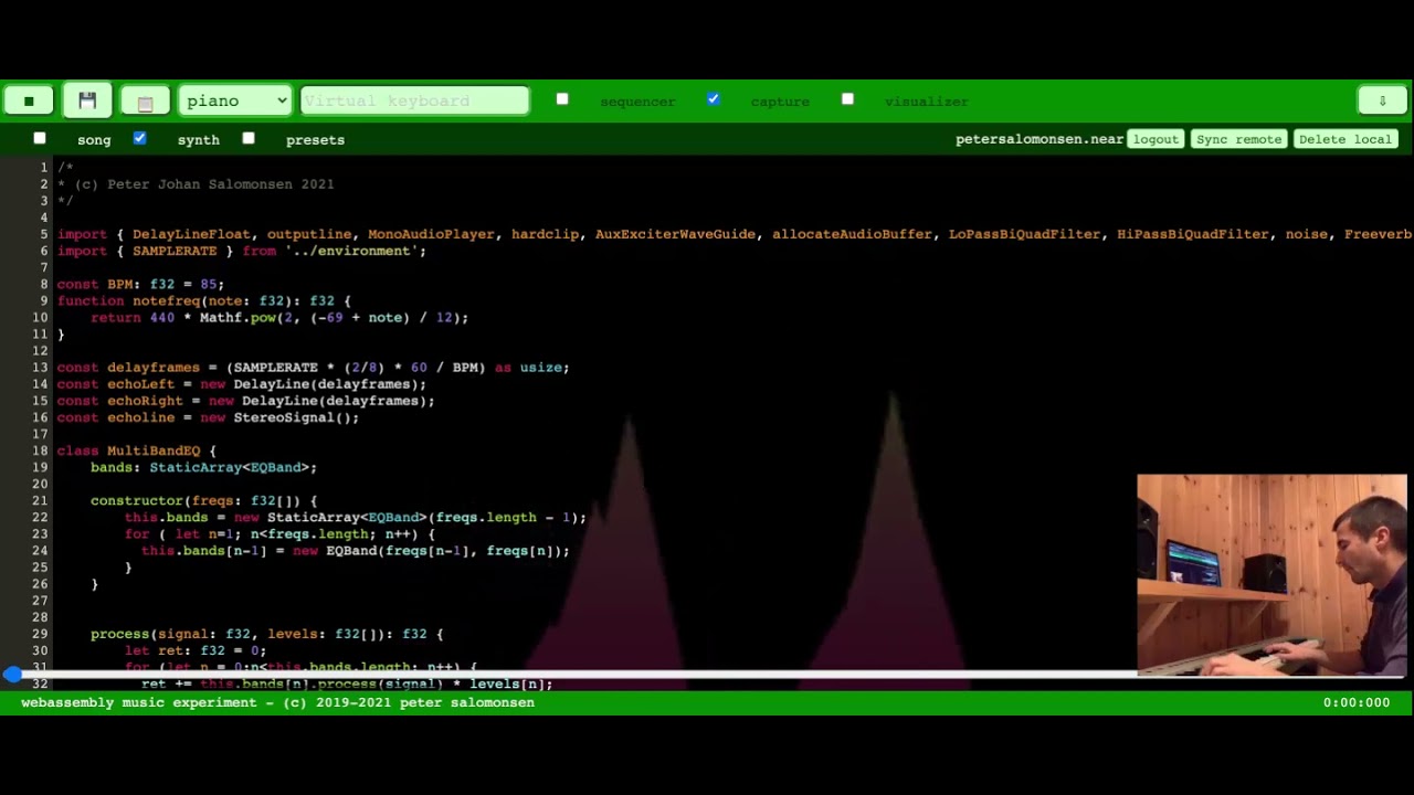 Definitely not a piano written in AssemblyScript - YouTube