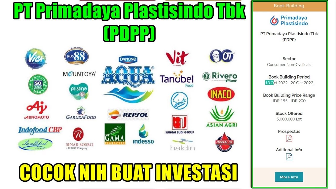 Analisa IPO saham PT Primadaya Plastisindo Tbk ( PDPP ) emiten kemasan ...