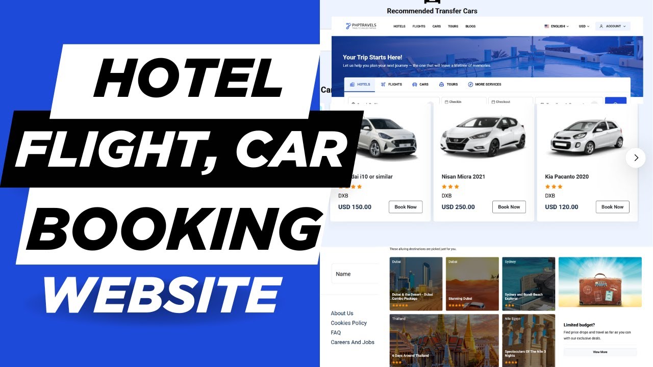 How to Create a Booking Website | Hotel, Flight, Car Bookings - YouTube