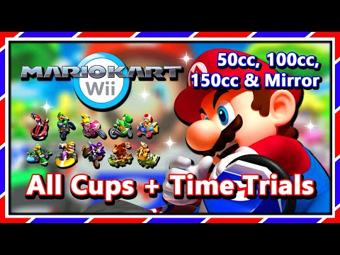 Mario Kart Wii - All Cups + Time Trials | 50cc, 100cc, 150cc & Mirror (3-Star Rank!)