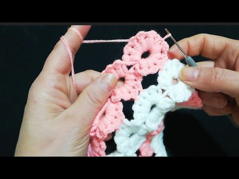 #knitting #crochet Amazing Esay Crochet Knitting Flowering Tığişi çiçek motifli Çokamaçlı örgümodel