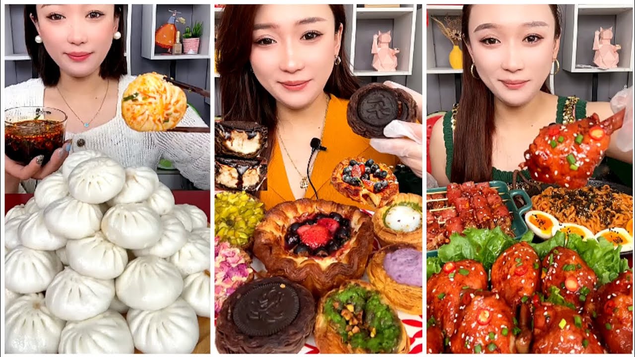 ASMR CHINESE MUKBANG FOOD EATING SHOW / Spicy Food/Oddly Satisfying ...