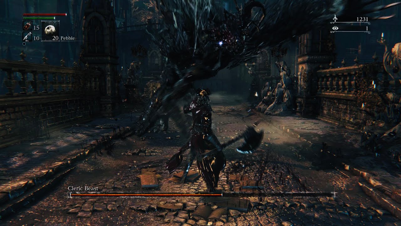 Beating CLERIC BEAST! for the first time in Bloodborne - 4K - YouTube