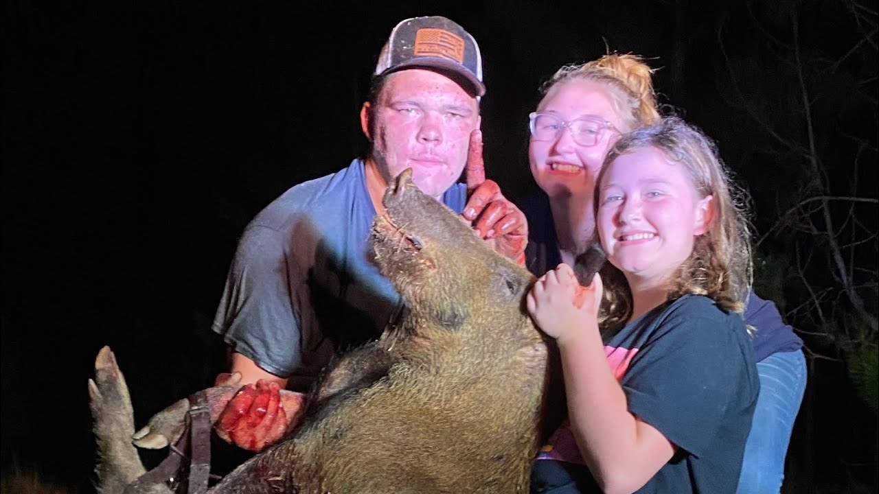 8/12/23 Ella’s First Hog Dog Hunting Experience! Her & Bubbie (our son ...