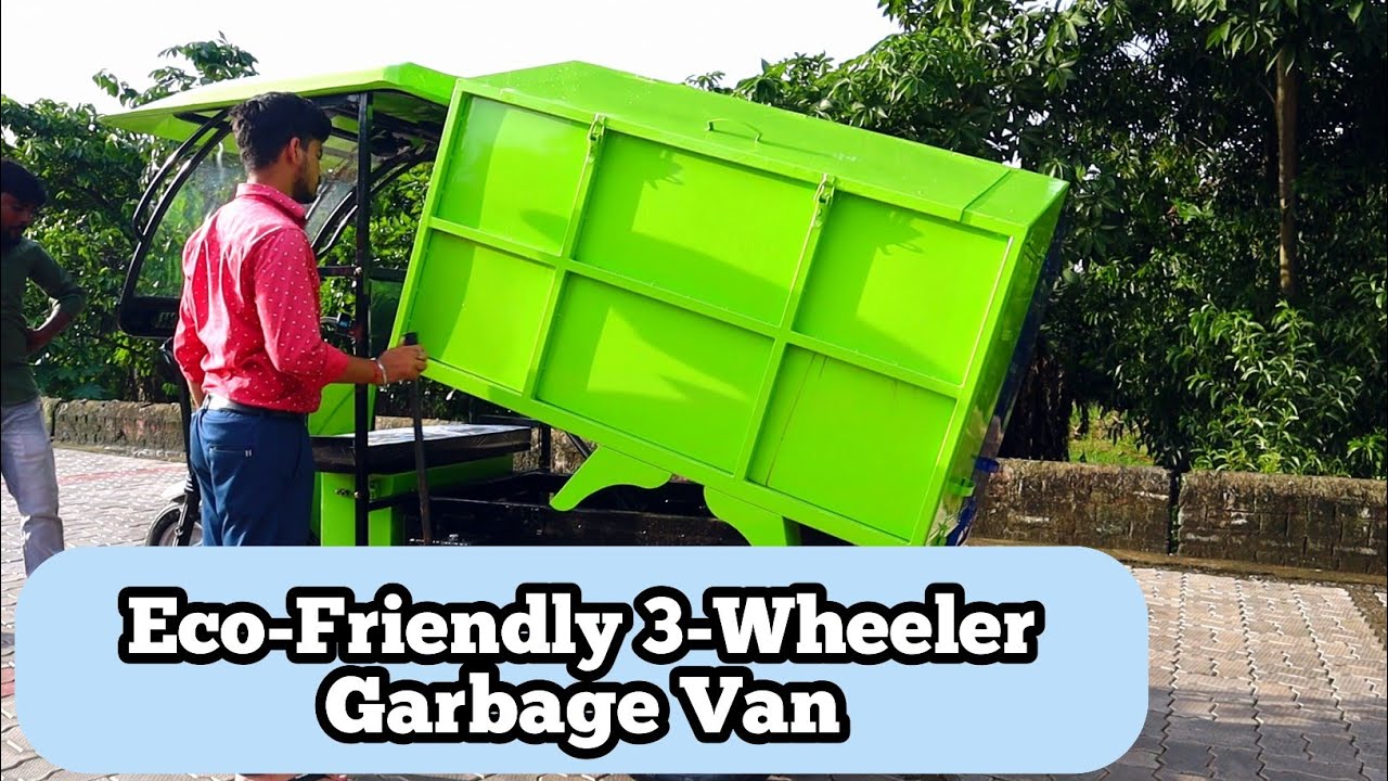 Skyy Rider Electric 3-Wheeler Garbage Van|Sustainable Waste Solution ...