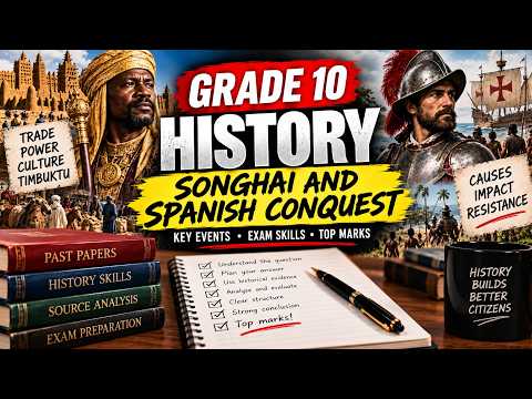 Grade 10 History | Exam Preparation | Songhai, Source Skills & Spanish Conquest