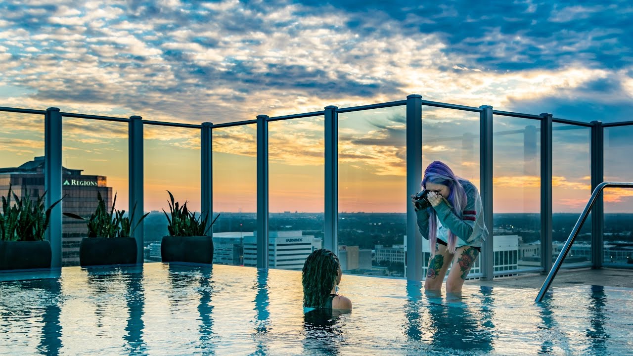 Rooftop Fashion shoot and Sunset Time Lapse - YouTube