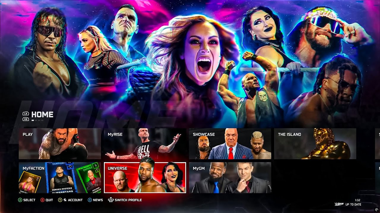 WWE 2K25: Main Menu, Selection Screen, All Match Types, Plus Arenas ...