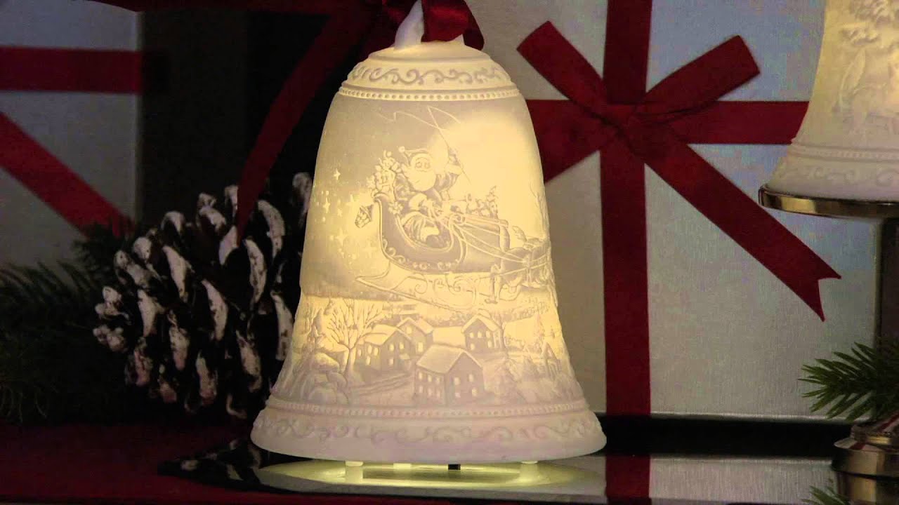 Kringle Express 5" Illuminated Porcelain Holiday Bell with Gift Box ...