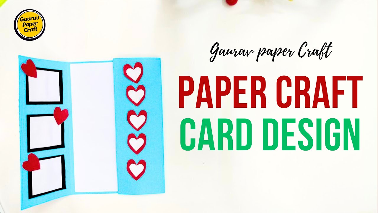 Paper craft Card design 10 #papercraft #craft - YouTube