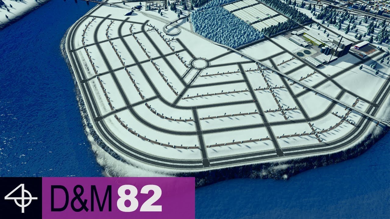 Road Layout for Luxury Riverside Houses | Unmodded Cities: Skylines ...