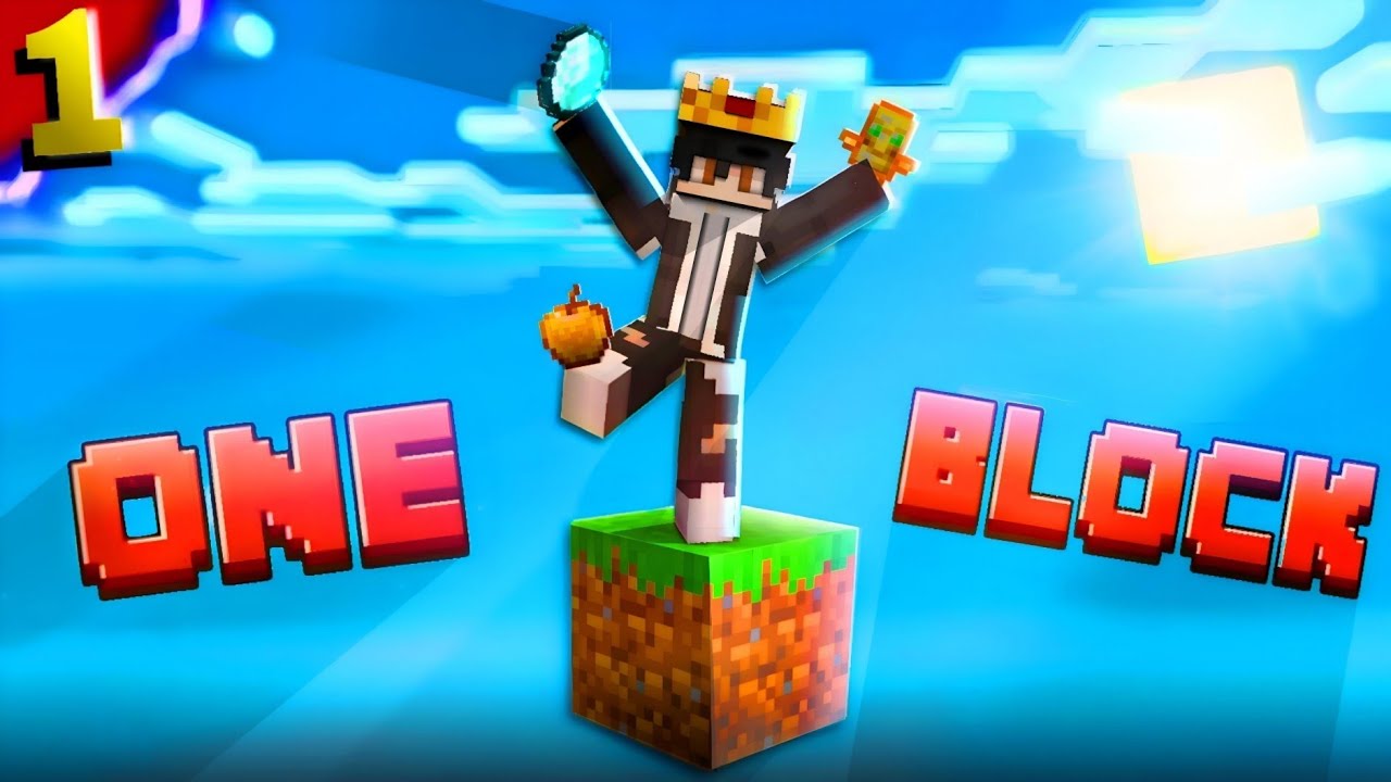 I Got DIAMONDS || MINECRAFT One block #1 - YouTube