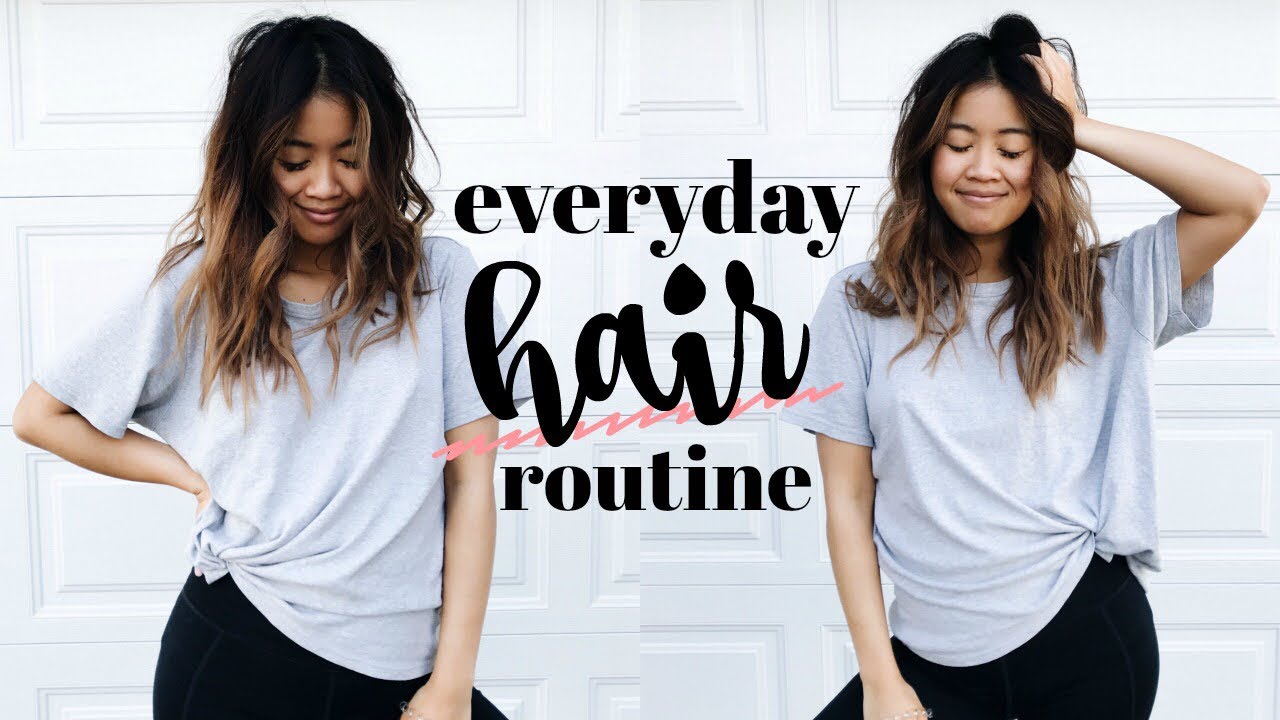 SIMPLE EVERYDAY WAVES | easy hair routine! - YouTube