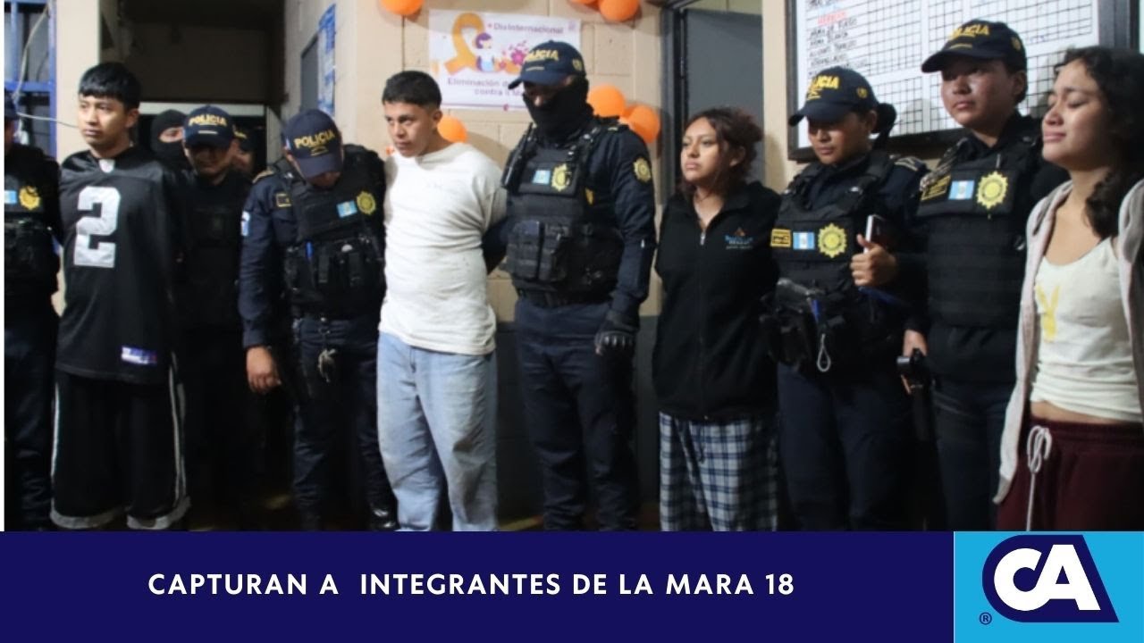 Capturan a 3 integrantes de la mara 18 - YouTube