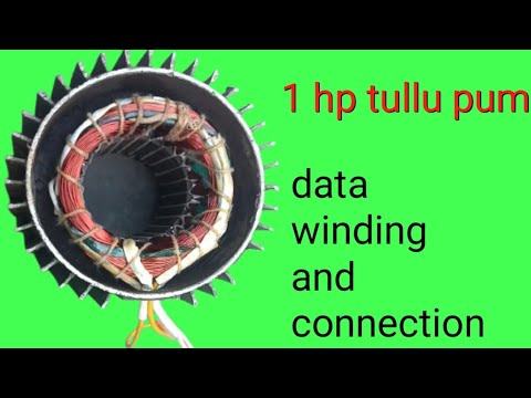 1 hp tullu pump winding data and connection one HP tullu pump motor ...