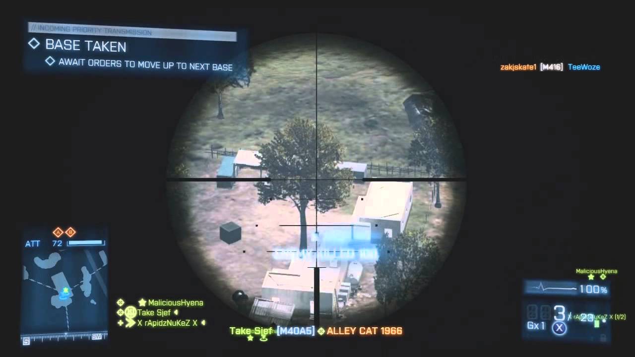 bf3 long distance sniping - YouTube