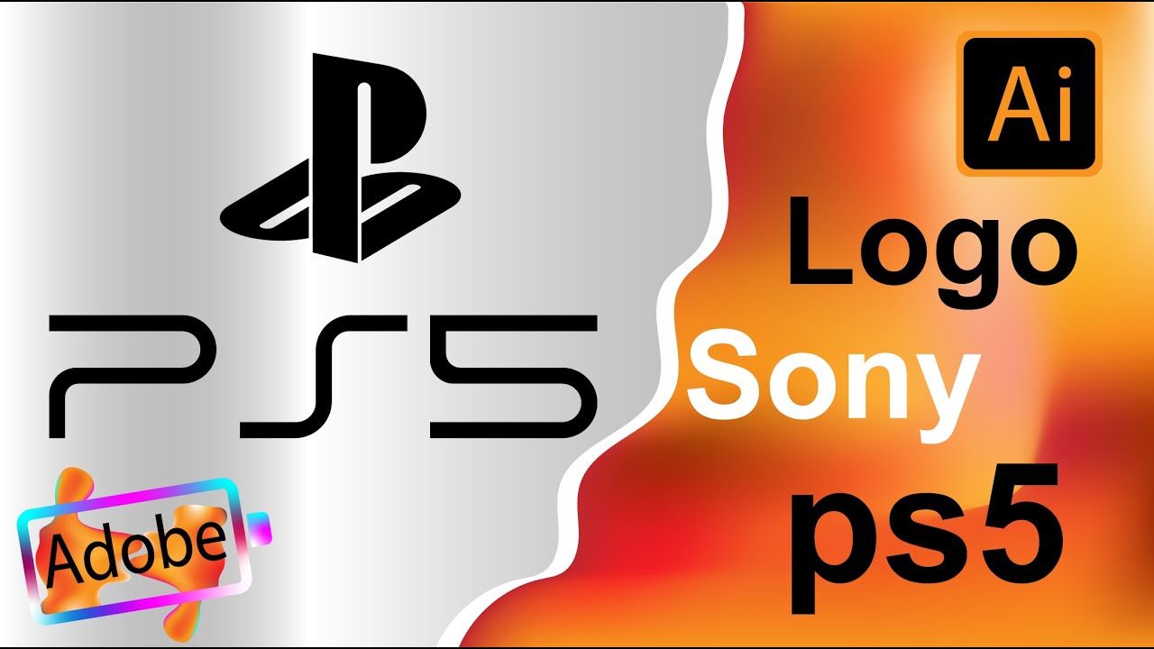 How to make a sony PlayStation 5 logo | adobe illustrator tutorial ...