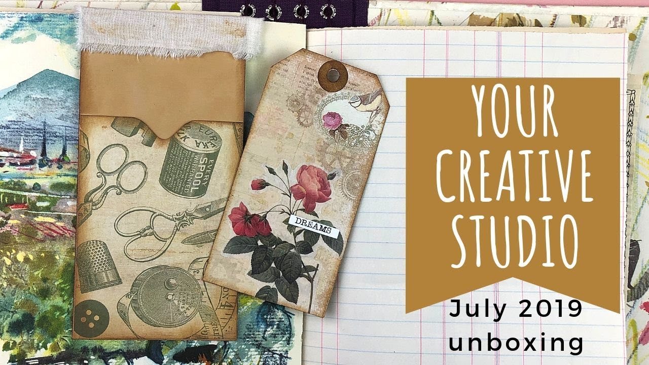 Your Creative Studio July 2019 Unboxing (and how I use the items) - YouTube