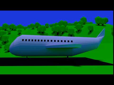 Airplane Taking Off Animation (Low Poly) - YouTube