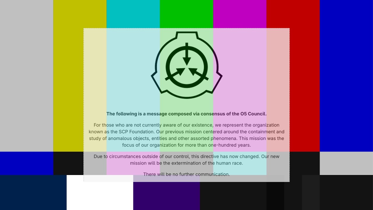 SCP-5000 — The Foundation Turns on Humanity - EAS Mock - YouTube