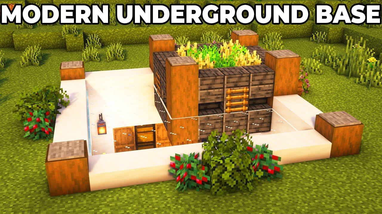 Minecraft: EASY Modern Underground Survival Base [Tutorial] - YouTube
