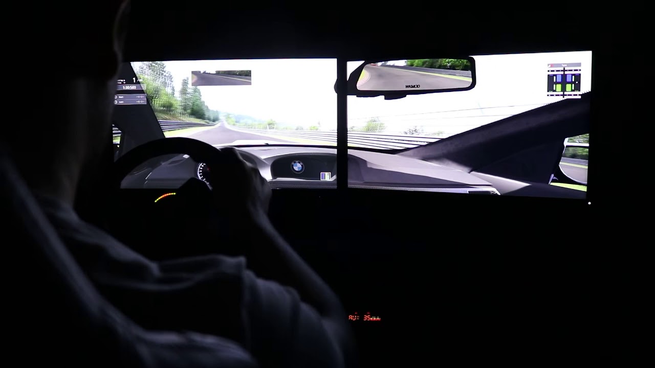 Assetto corsa Dual monitors test - YouTube