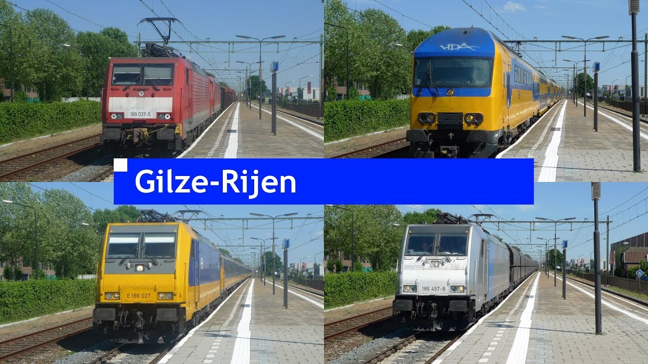 Treinen op station Gilze-Rijen // 27 mei 2017 - YouTube