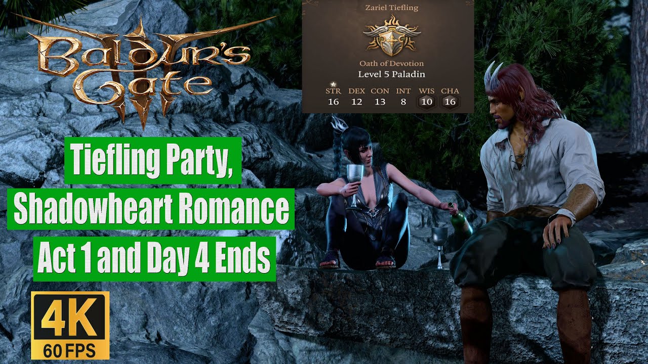 Baldur's Gate 3 Walkthrough Tiefling Party Shadowheart Romance Act 1 ...