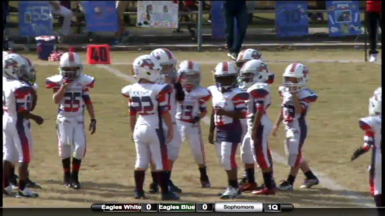 HAFL Sophomore B(Eagles) vs (W)Eagles Super Bowl 2014 - YouTube
