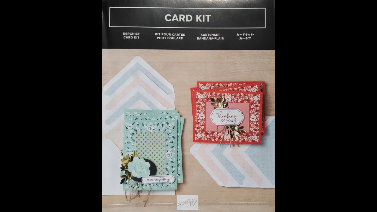 Kerchief Card Kit - how to put together - YouTube