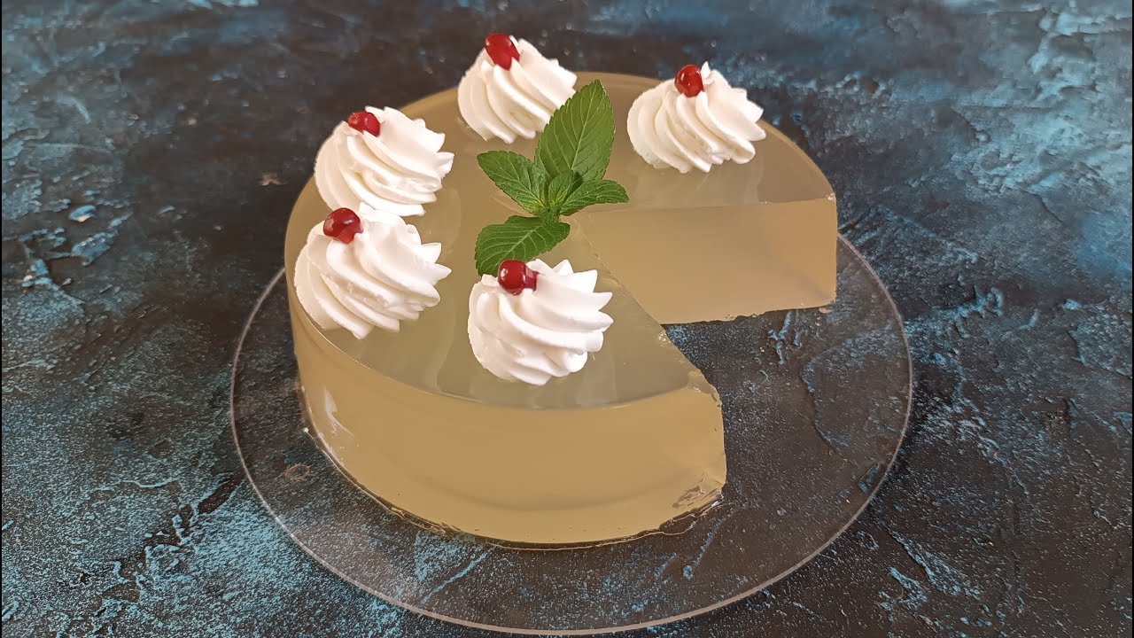 Sparkly Transparent Cake (home cake, easy recipe with weight loss ...