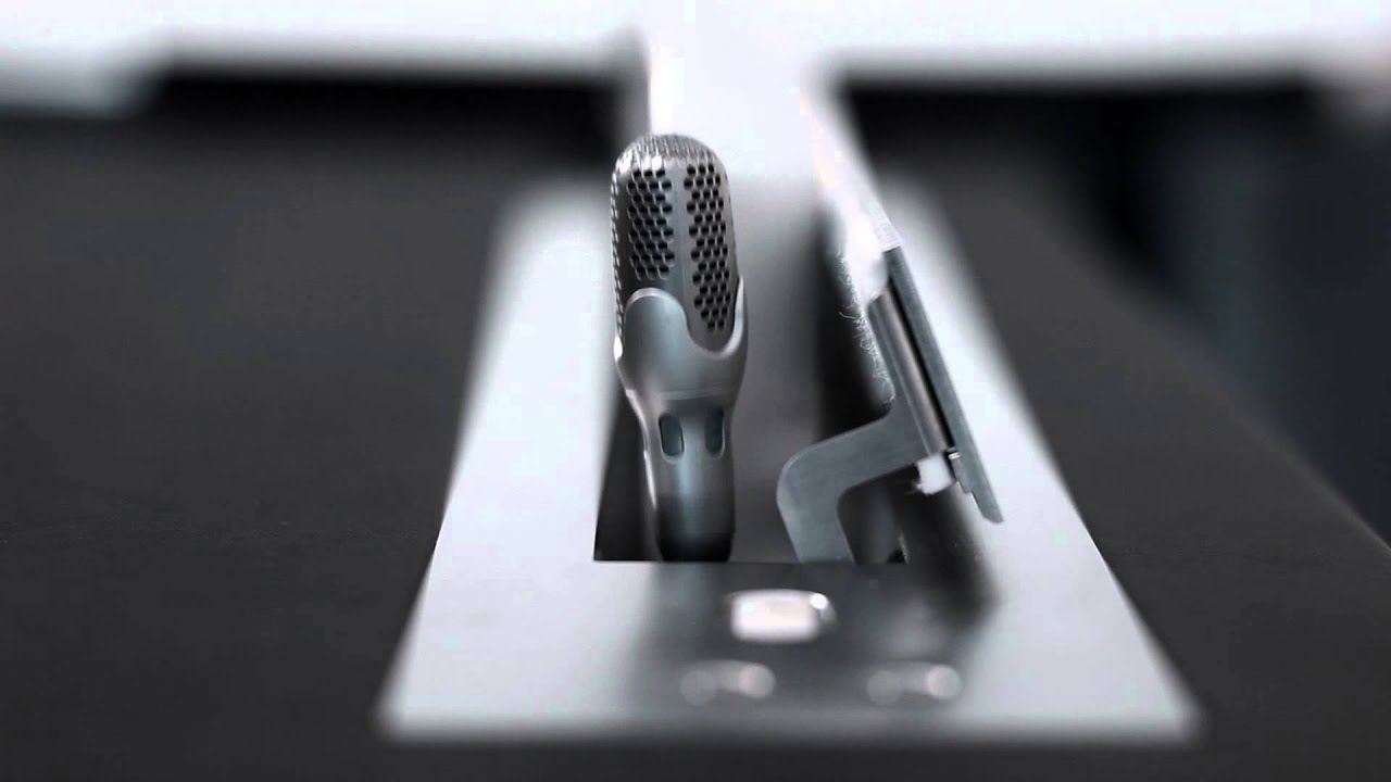 ARTHUR HOLM Dynamic X2 monitor with retractable microphones - YouTube