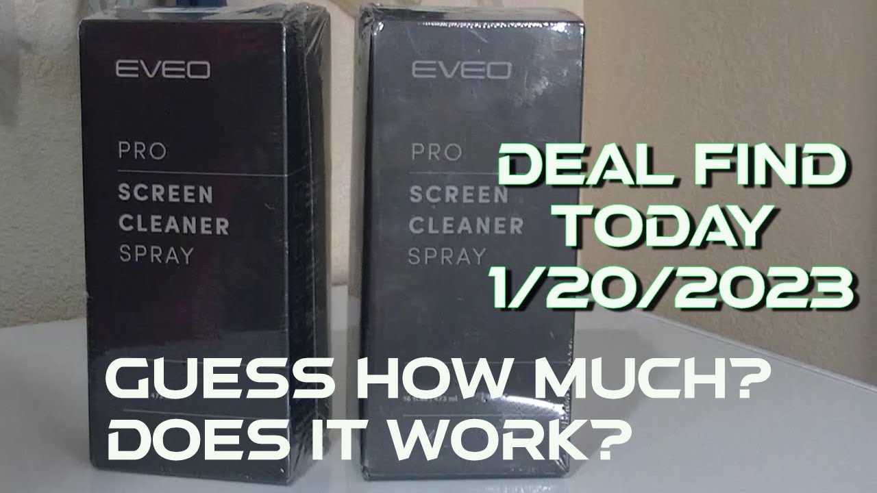 Eveo Pro Screen Cleaner Spray Kit with Plush Microfiber Cloth .Deal ...