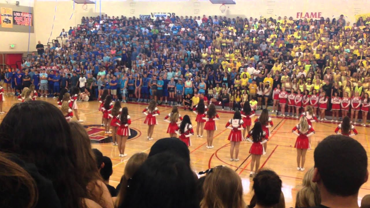 Lodi High School Back to School Rally 2014 LHS Drill - YouTube