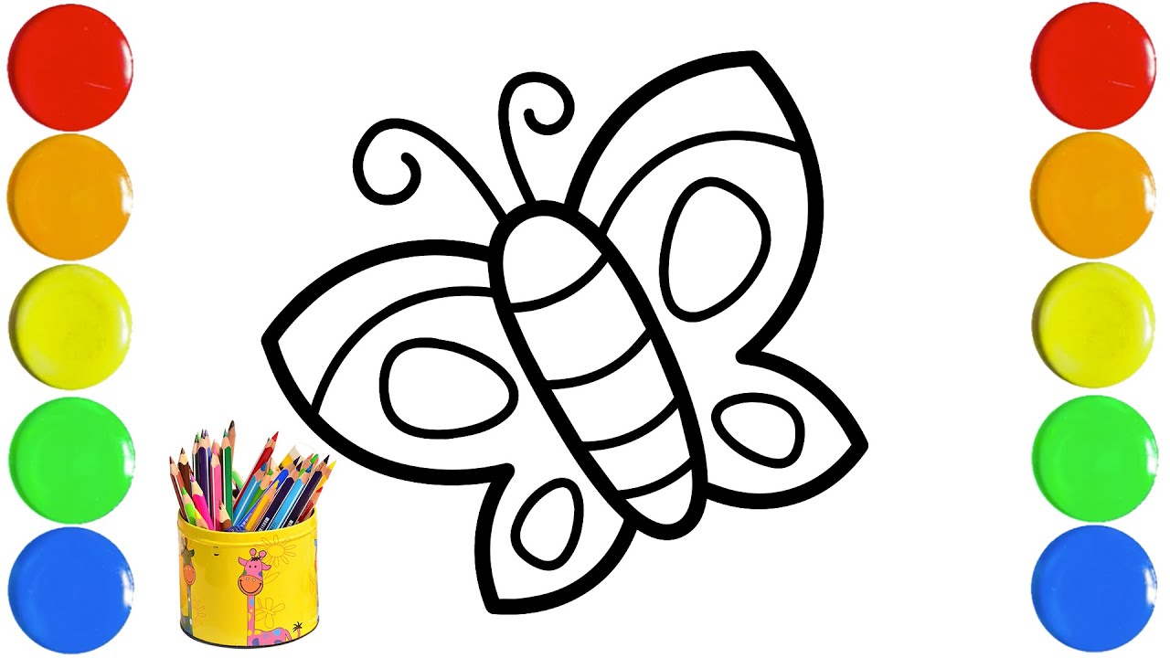 Learn How to Draw a cartoon Butterfly Step by Step - Drawing a ...
