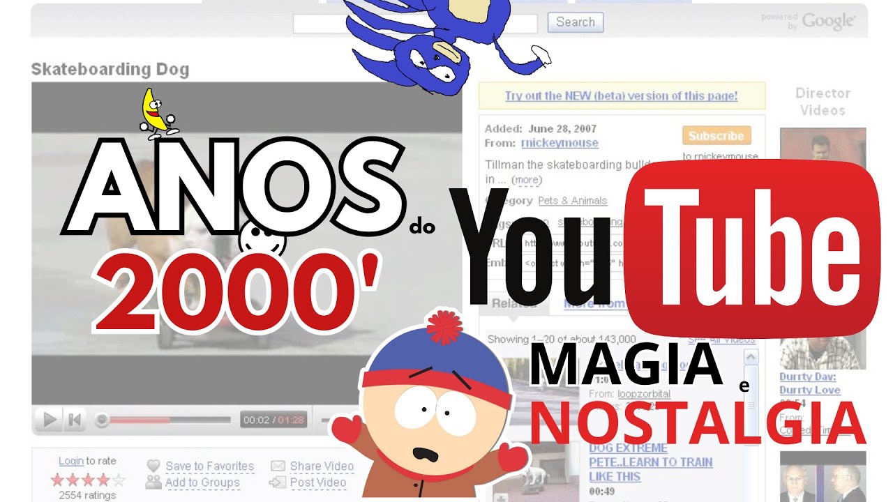 A MAGIA e NOSTALGIA dos anos 2000' do YouTube. - YouTube