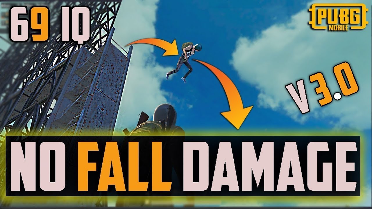 Pubg mobile Zero Fall Damage version 3.0 69 IQ Again - YouTube