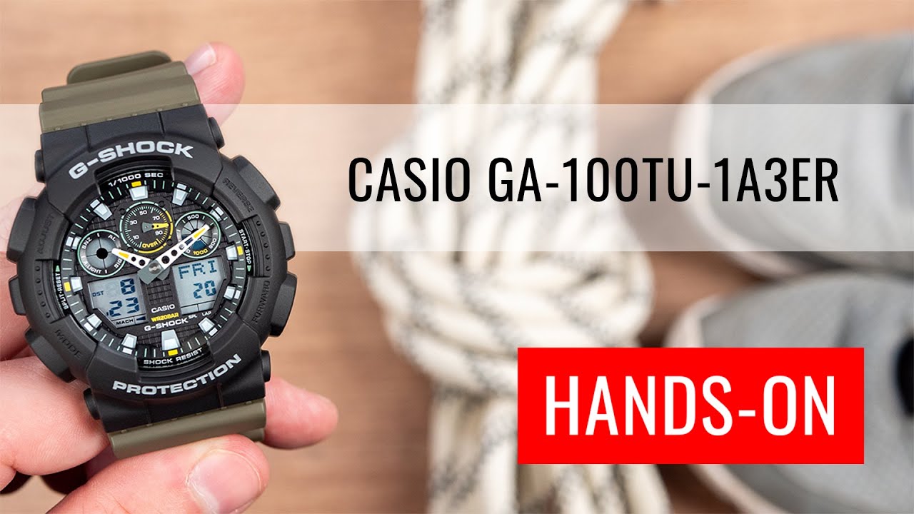 HANDS-ON: Casio G-Shock Original GA-100TU-1A3ER - YouTube