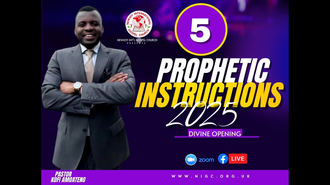 Five (5) Prophetic Instructions 2025 - YouTube