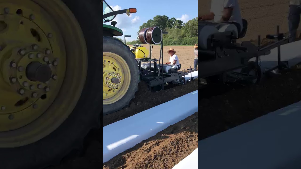 Reddick plastic Mulch Bedder - YouTube