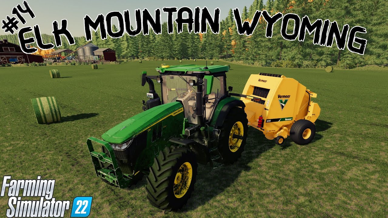 New Vermeer Equipment and Hay Bales | FS22 | Elk Mountain Wyoming | #14 ...