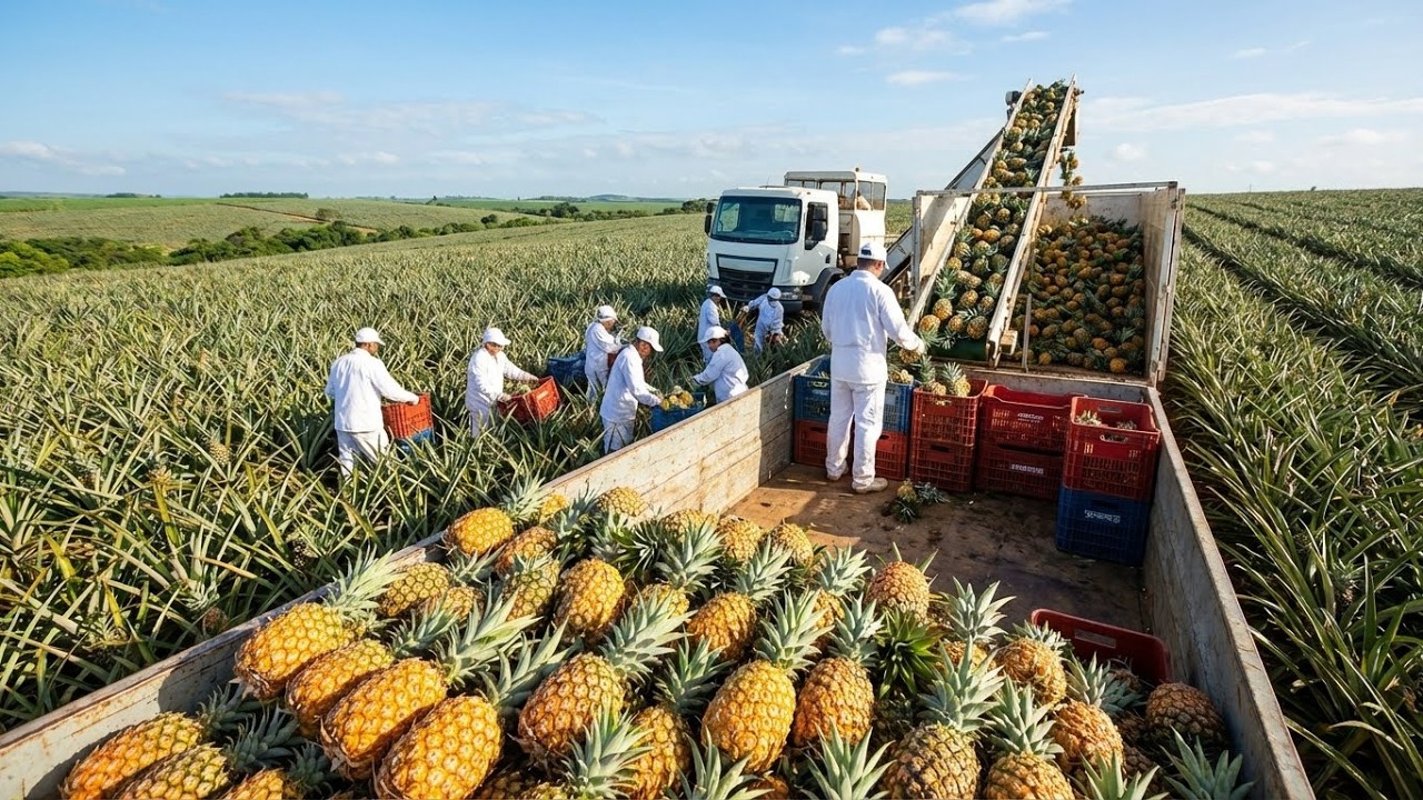 Inside the Ultra-Clean Pineapple Factory How Fresh Pineapples Become ...