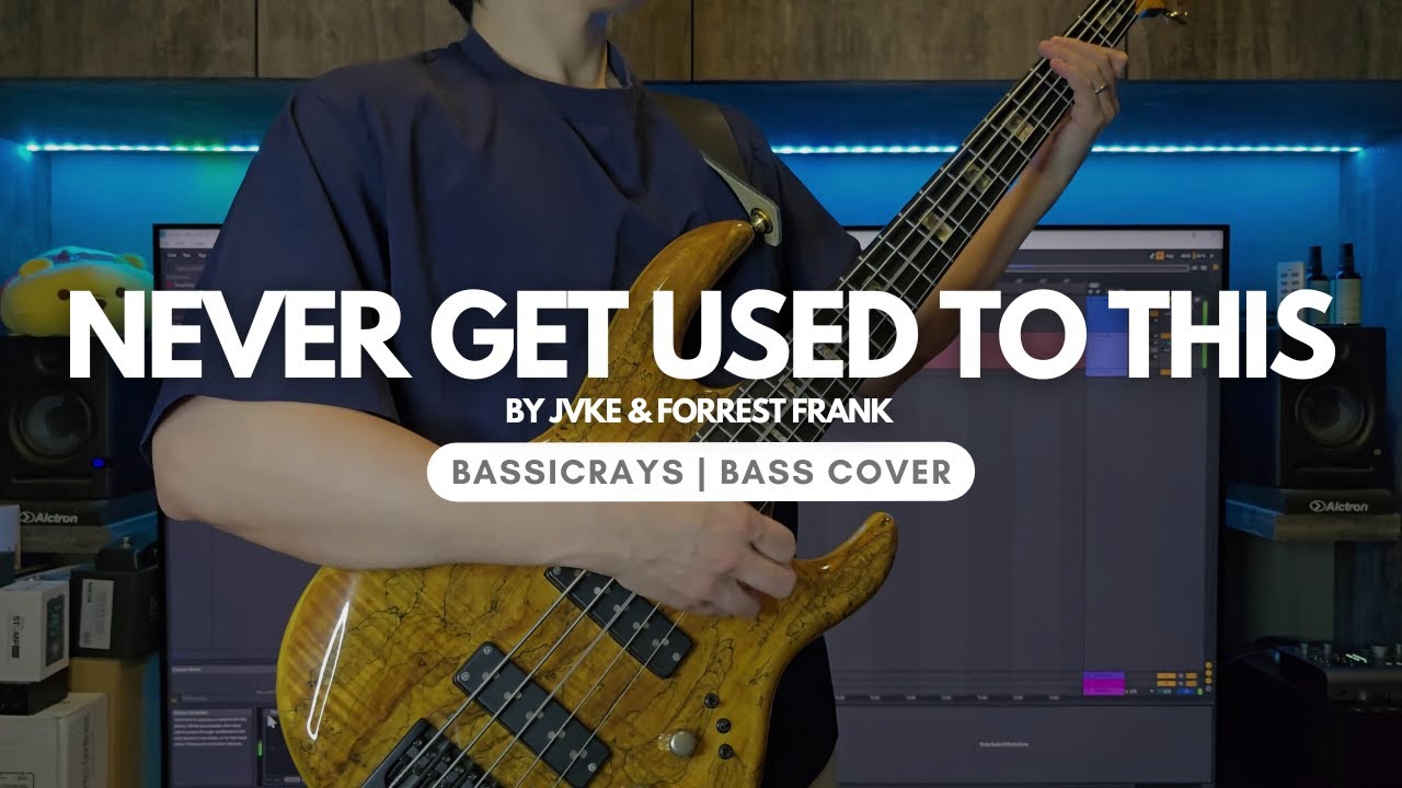 Never Get Used To This | JVKE & Forrest Frank | Bass Cover (4K) - YouTube