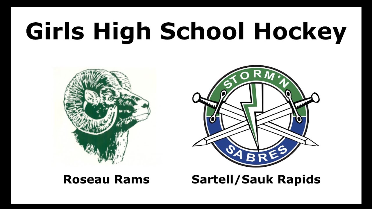 Roseau Rams @ Storm'n Sabres Girls Varsity Hockey - YouTube
