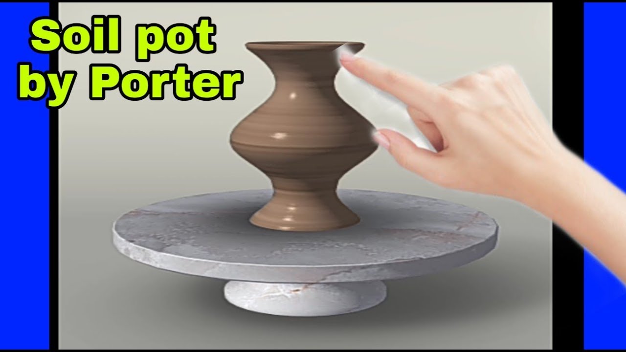 How to make soil pot by Potter - YouTube